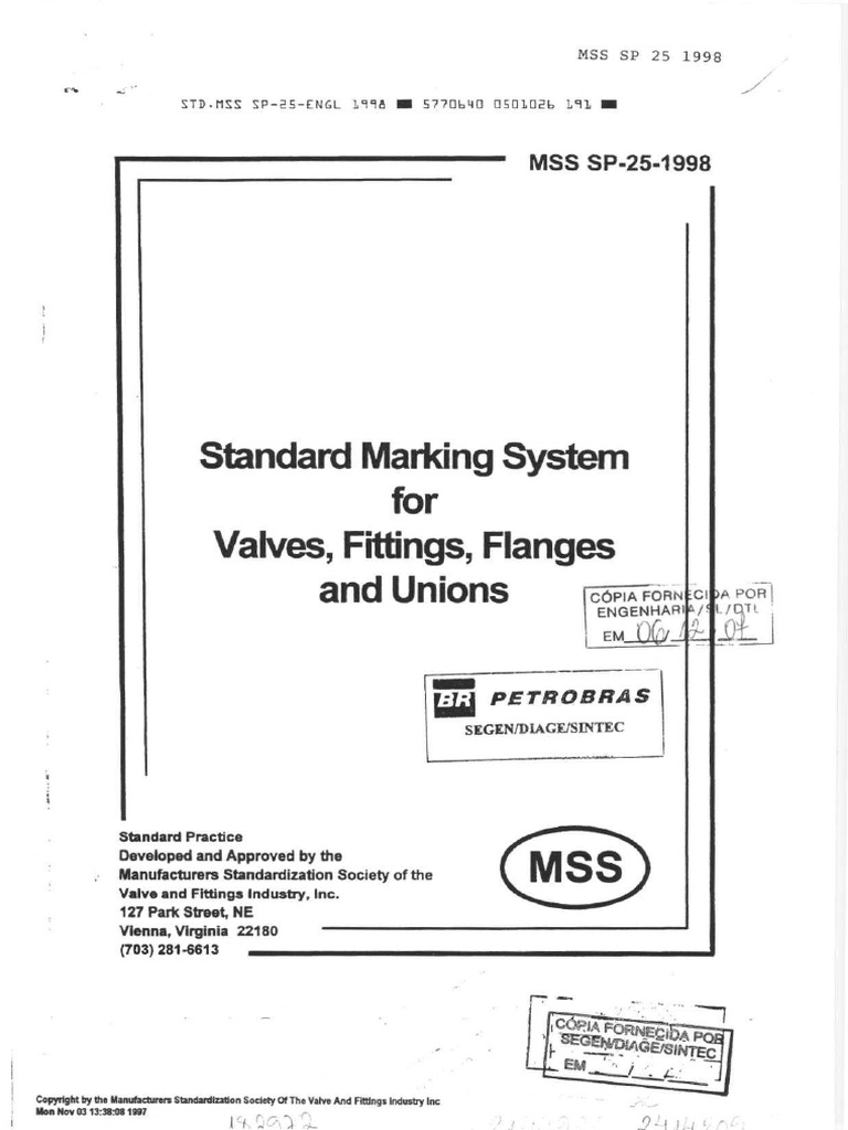 MSS SP 25 - 1998 | PDF