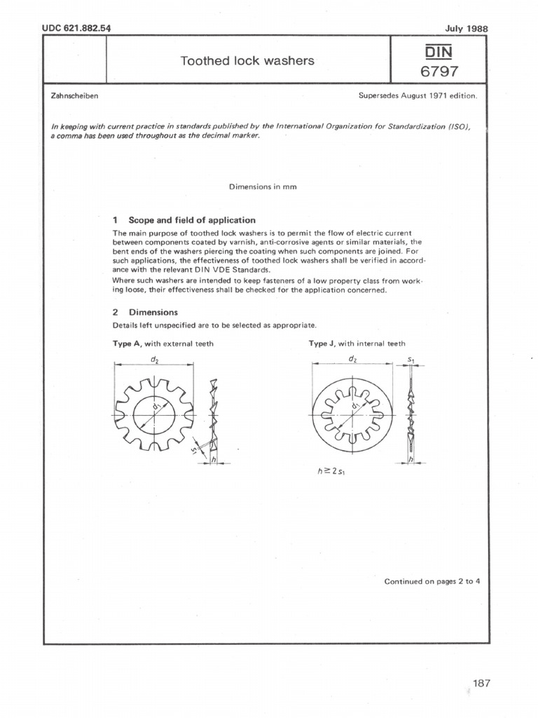 Din 6797 (1988) | PDF
