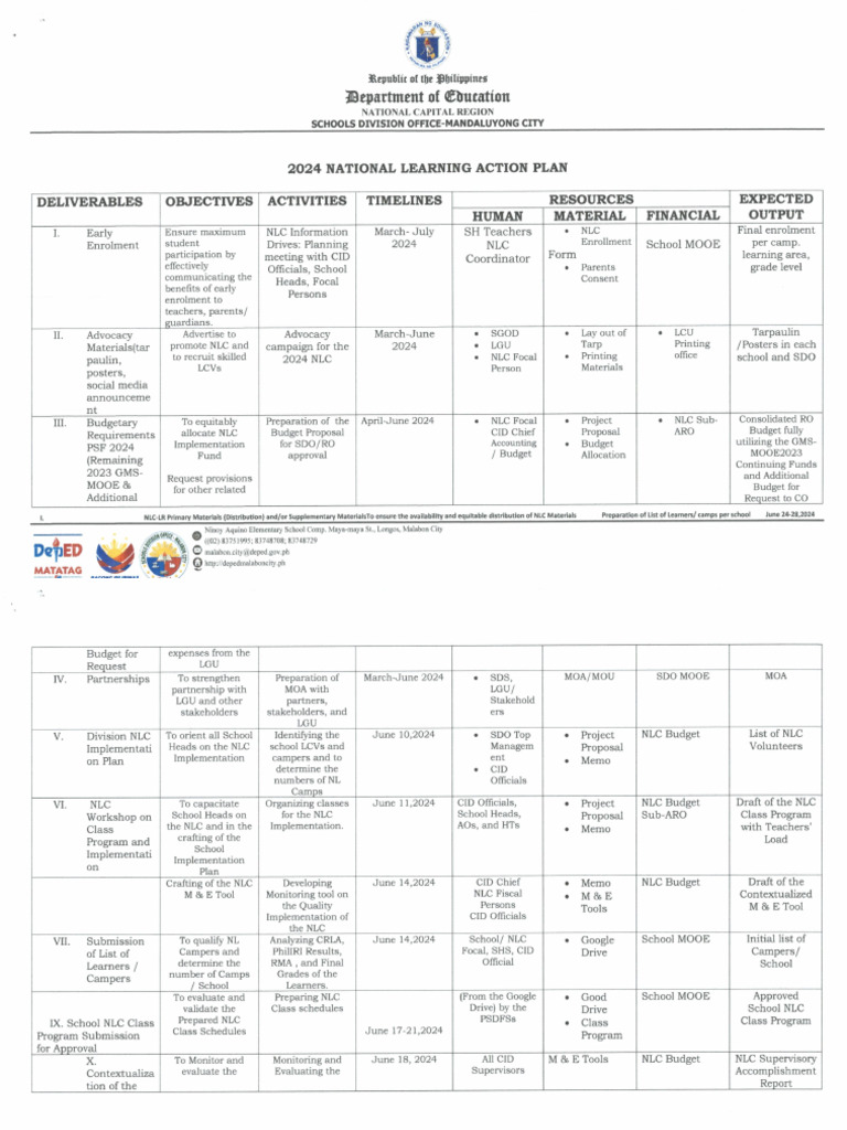 2024 NLC Plan | PDF