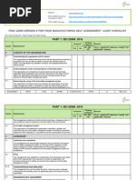 Gfsi FSSC 22000 Audit Checklist | PDF | Verification And Validation ...