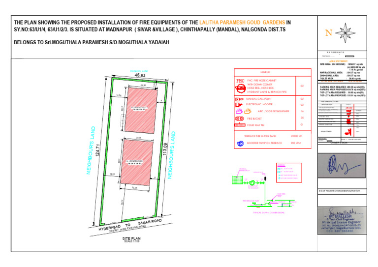 LPG Site Plan FFF | PDF | Hydraulic Engineering | Fires