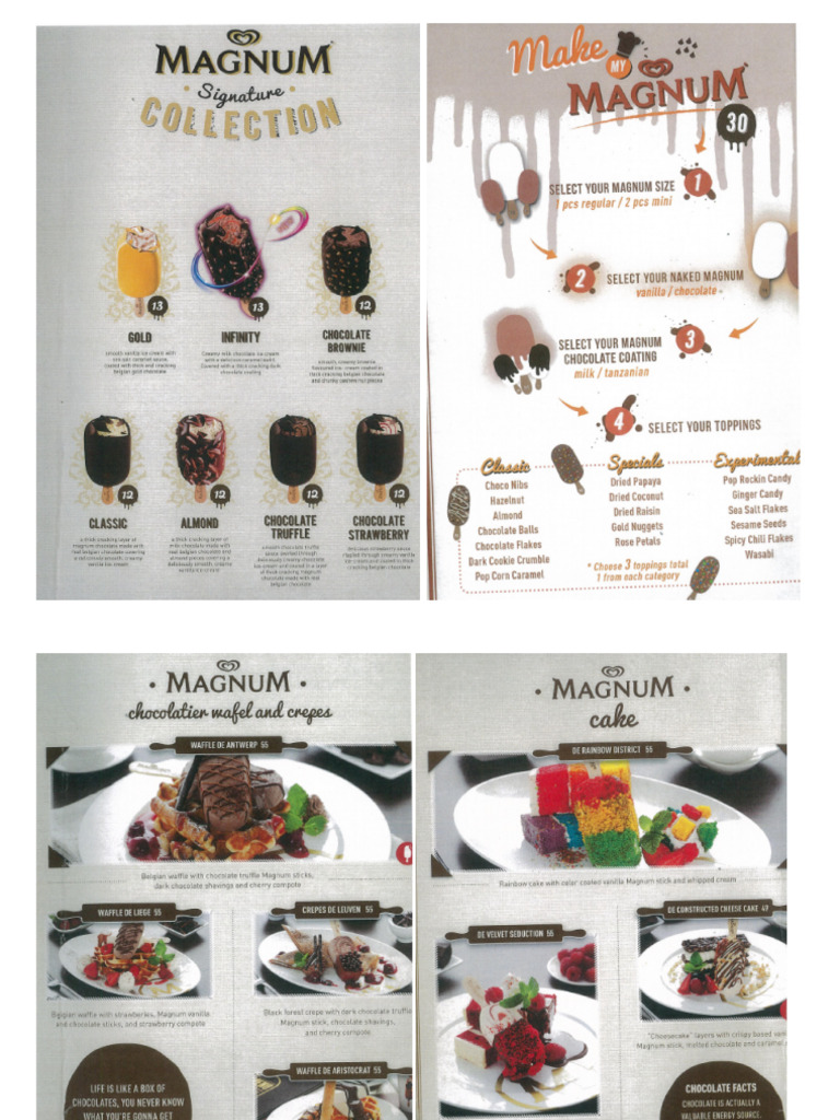 Magnum Menu 1 | PDF