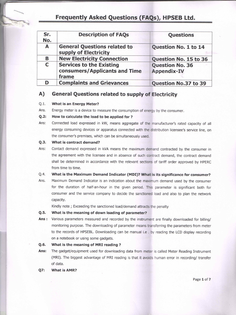 Himachal Pradesh Electricity Board Rules 1 | PDF
