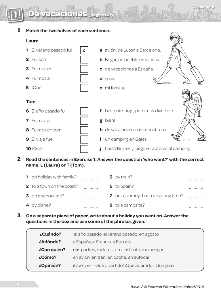 ¡Viva-2-Workbook-B-Module-1 | PDF