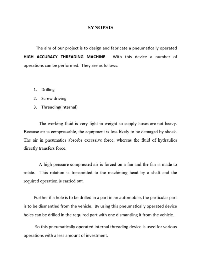 High Accuracy Threading Machine | PDF | Screw | Drill