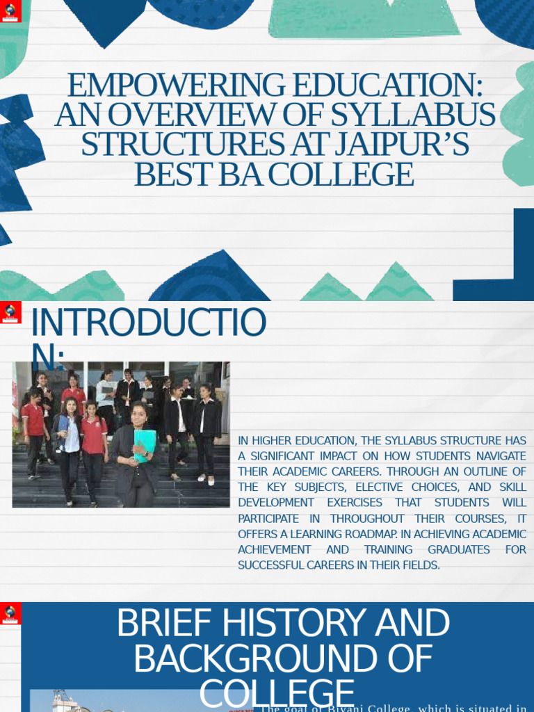 Empowering Education An Overview of Syllabus Structures at Jaipur's ...
