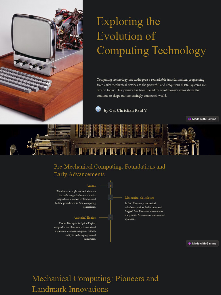 Exploring The Evolution of Computing Technology | PDF | Personal ...