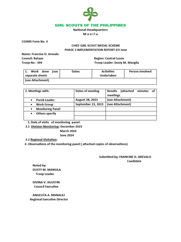 4-CGSMS-Form-No.4 | PDF