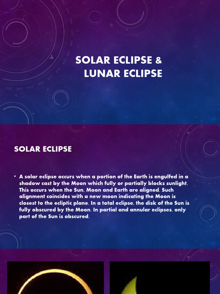 Solar Eclipse & Lunar Eclipse | PDF | Solar Eclipse | Eclipse