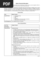 Deputy Principal Job Description | PDF | Teachers | Teaching