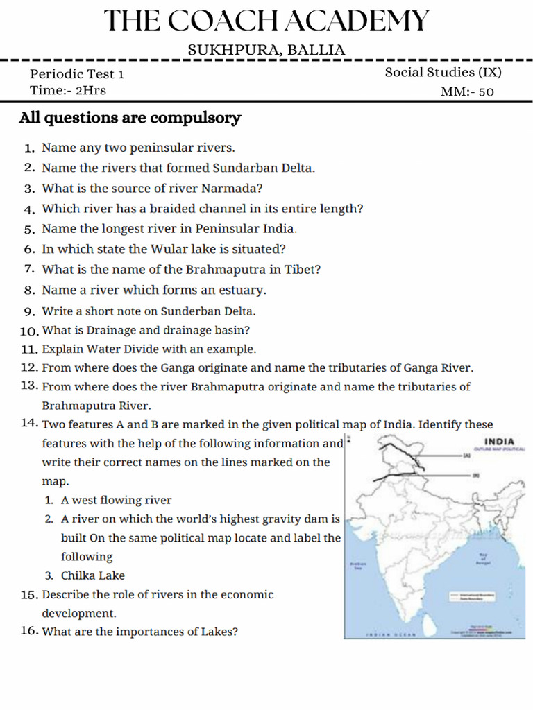 Class 9th SST Periodic Test PDF | PDF