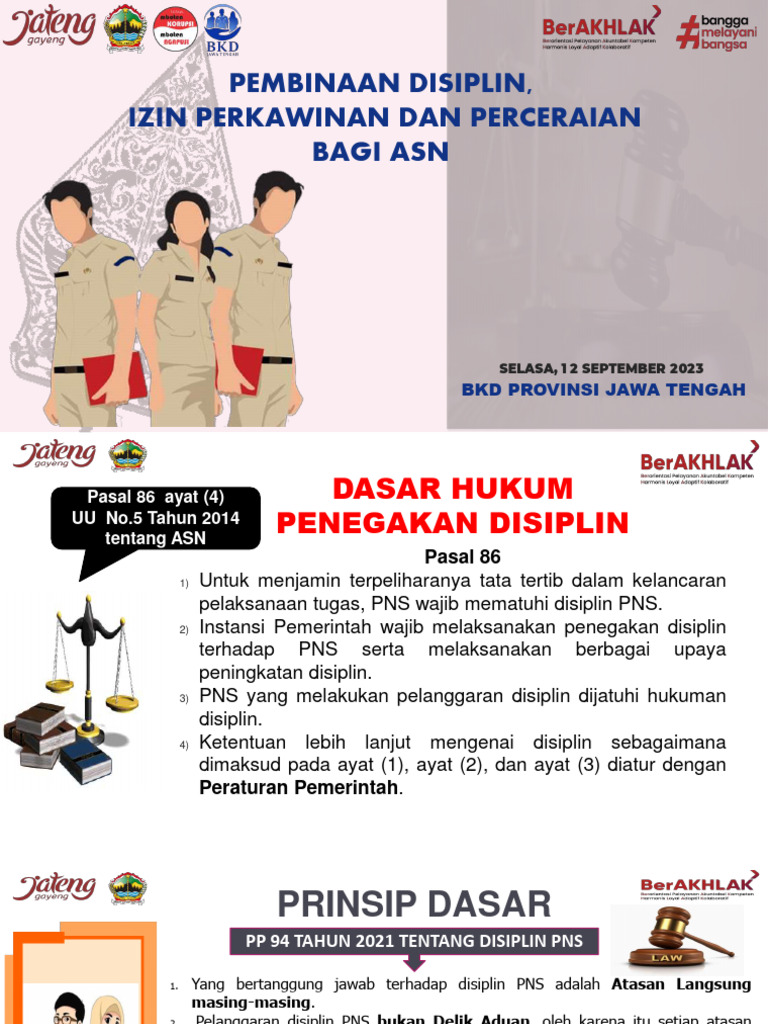 Disiplin ASN: Izin Cerai dan Sanksi | PDF