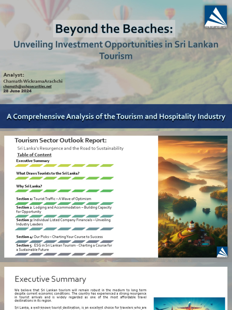 A Comprehensive Analysis of The Tourism and Hospitality Industry Asha ...