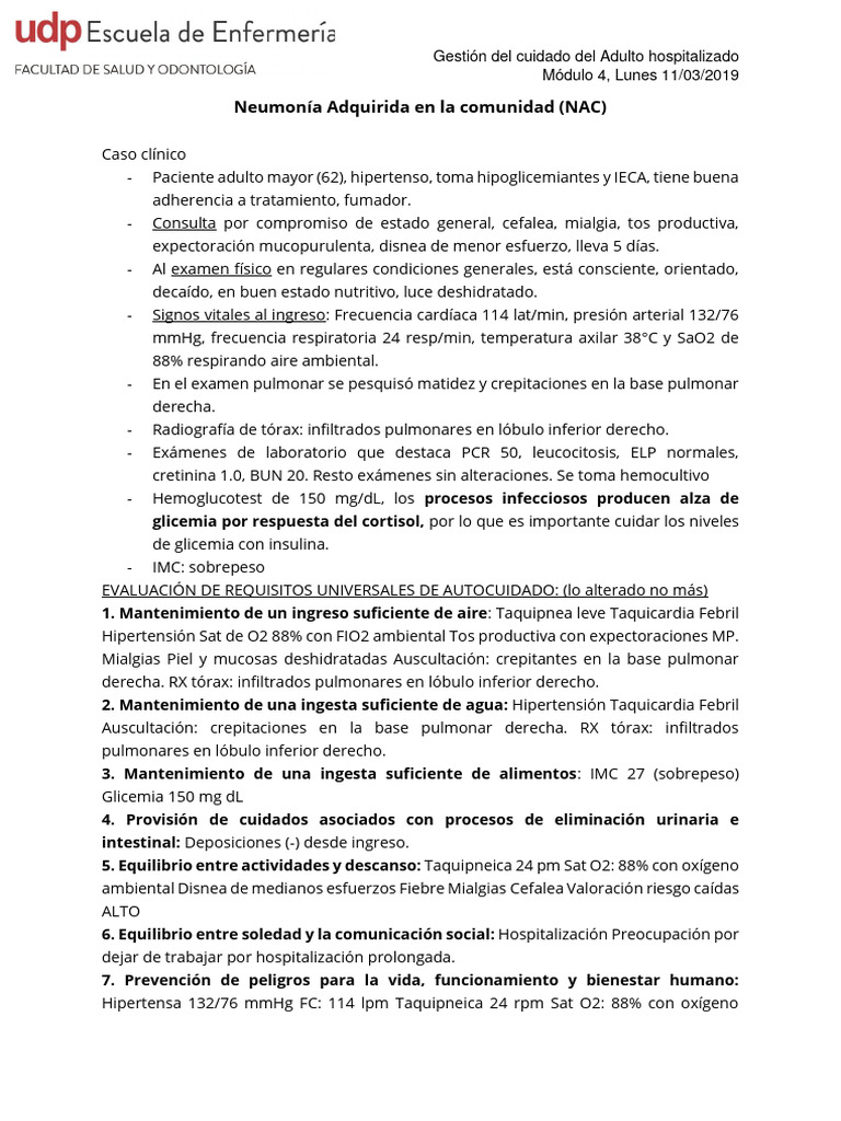 MQ Nac | PDF | Neumonía | Pulmón