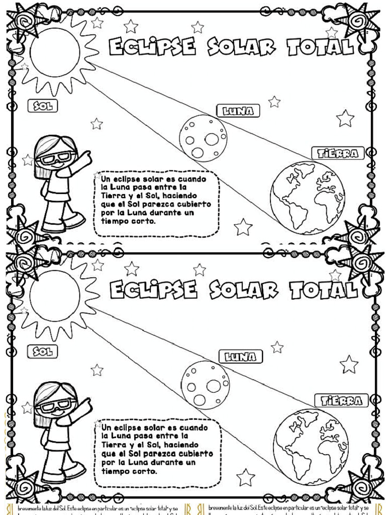 ACTIVIDADES 8 DE ABRIL ECLIPSE DE SOL 2024 | PDF