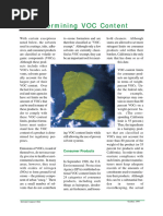 VOC Calculation Guide | PDF | Volatile Organic Compound | Density