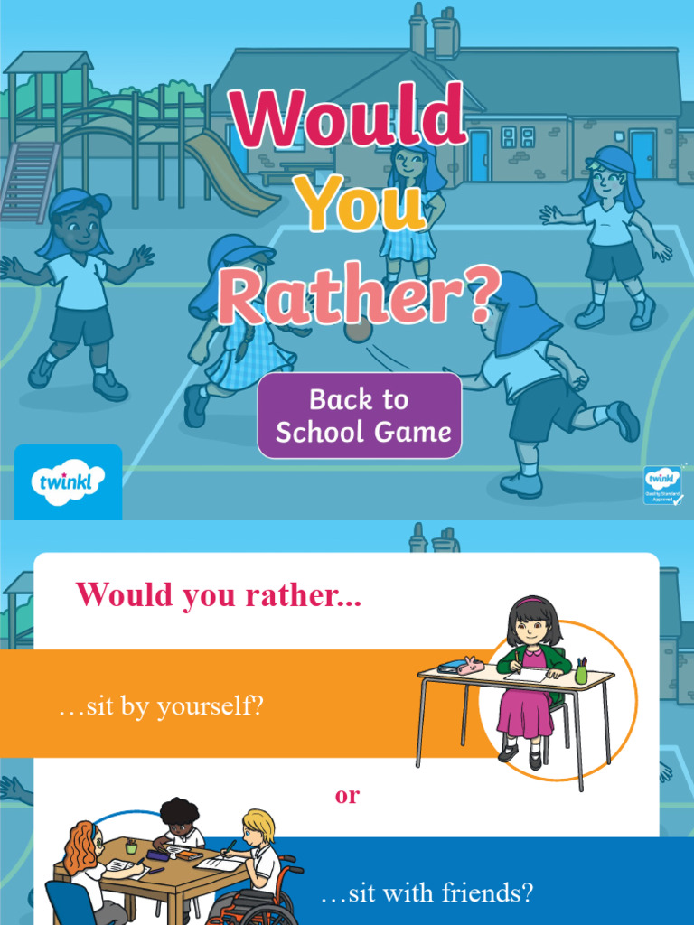 NZ T 1666231906 Would You Rather Back To School Game Ver 1 | PDF ...