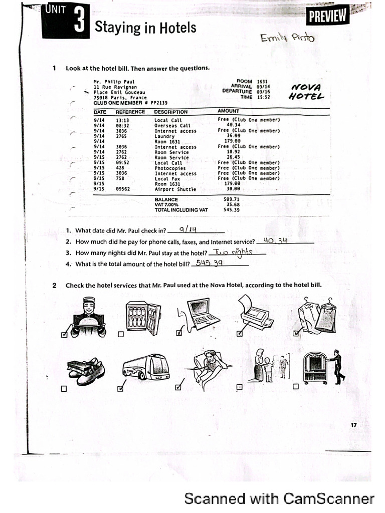 Unit 3-WorkBook. | PDF