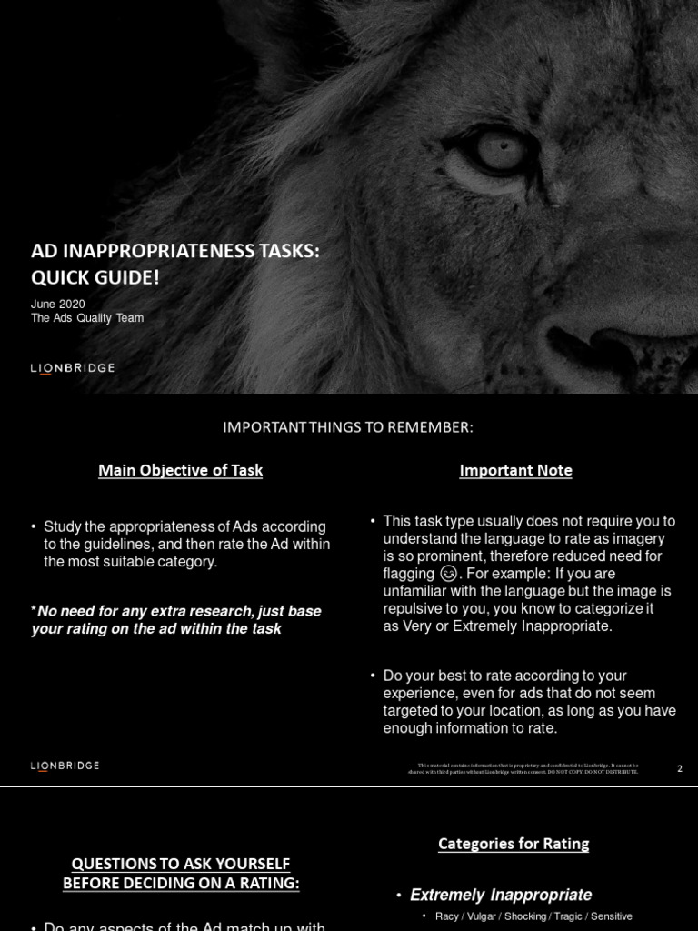 Ad Inappropriateness Quick Guide | PDF | Cognition | Cognitive Science Ad Inappropriateness Quick Guide | PDF | Cognition | Cognitive Science