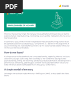 Pagers: Learning and Memory | PDF | Memory | Learning