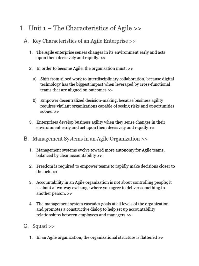 Unit 1 | PDF | Agile Software Development | Autonomy