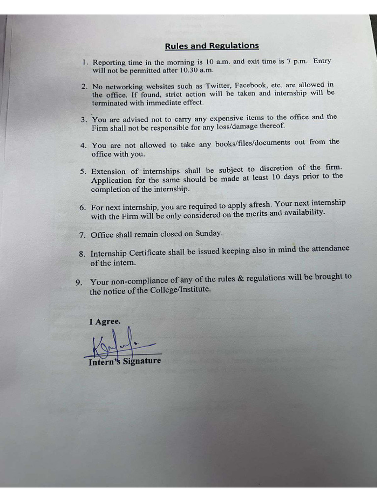 Rules and Regulations | PDF