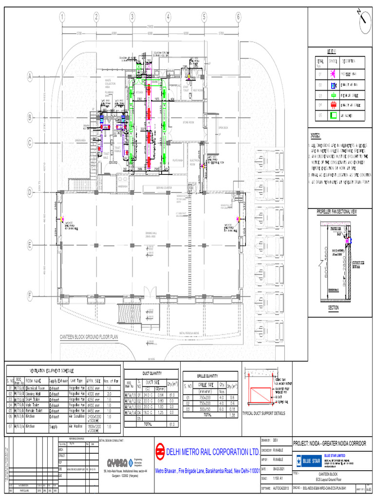 Bsl-Ne03-E&m-Wrd-Depot-Can-Ecs-Pln-0000-Ground Floor | PDF | Building Engineering