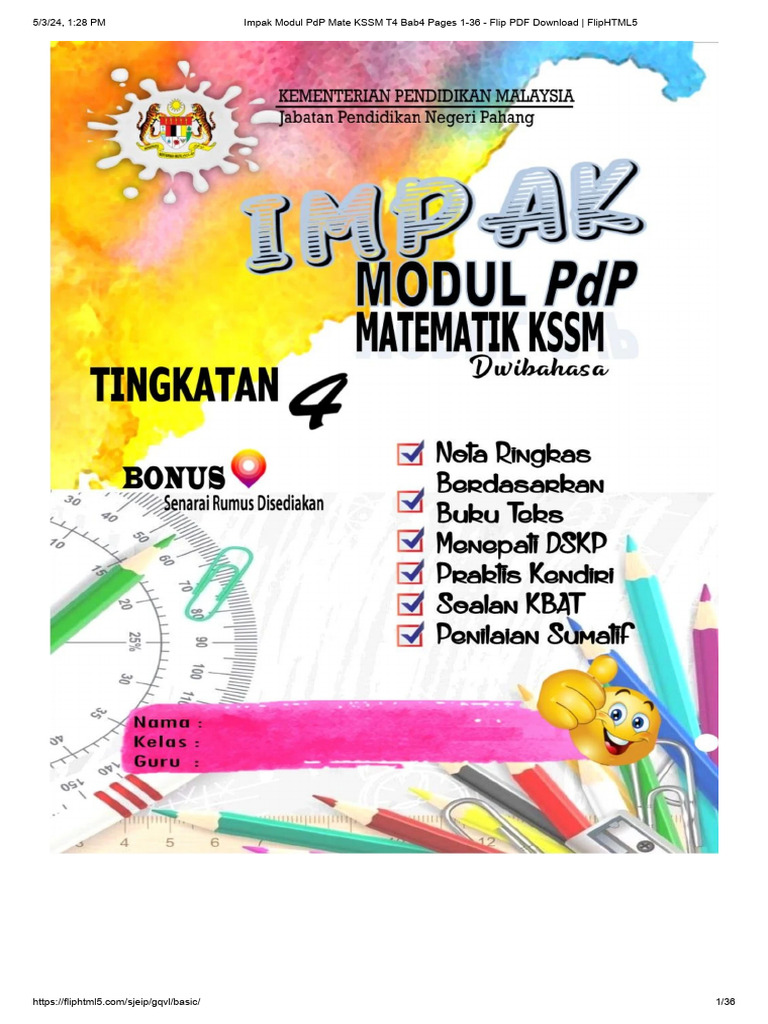 Bab 4 MT T4 KSSM | PDF