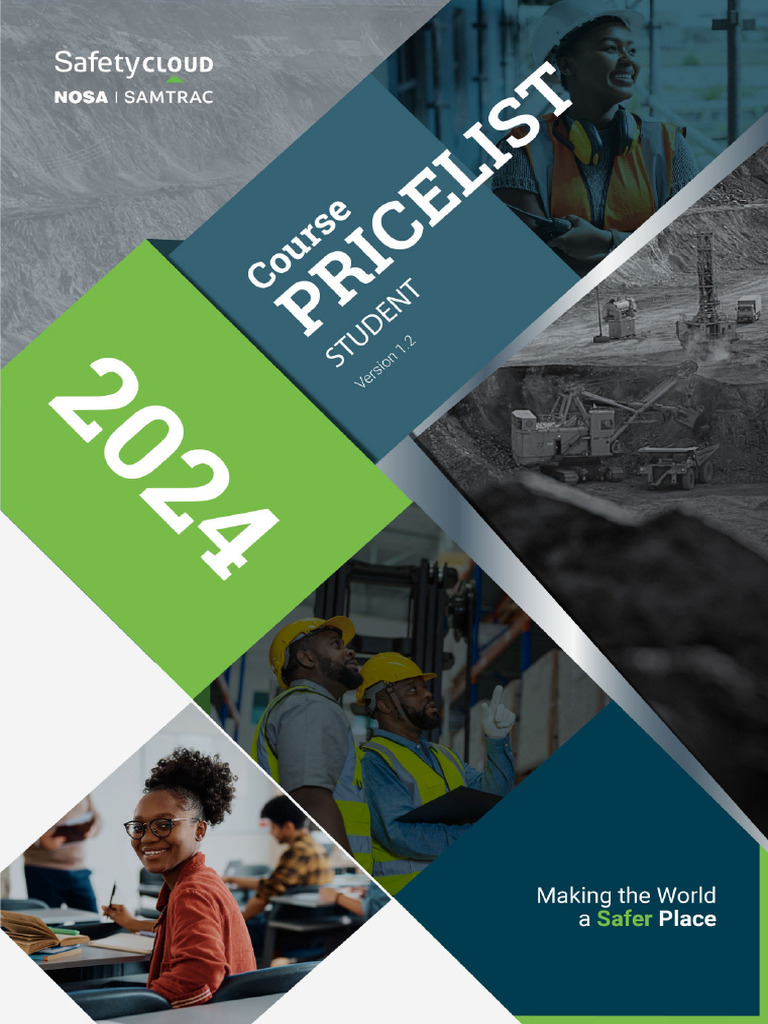 SafetyCloud Student Course Pricelist 2024 v1.2 | PDF | Warehouse | Cargo