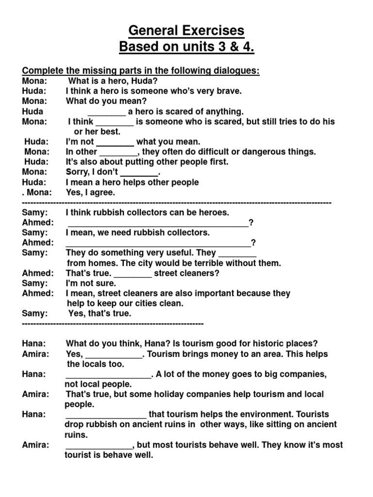 General Exercise On Units 3, 4 | PDF | Jewellery
