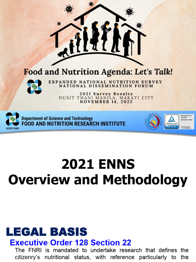 2021 Expanded National Nutrition Survey | PDF | Food Security | Mindanao