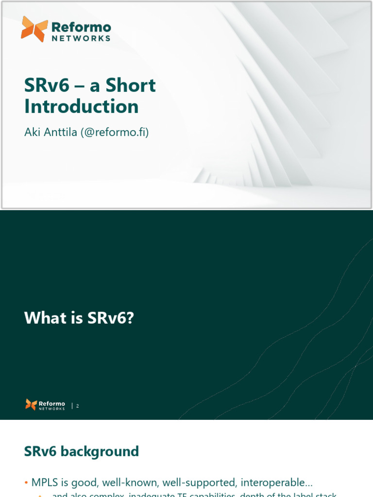 Introduction to SRv6 Networking | PDF | I Pv6 | Computer Network