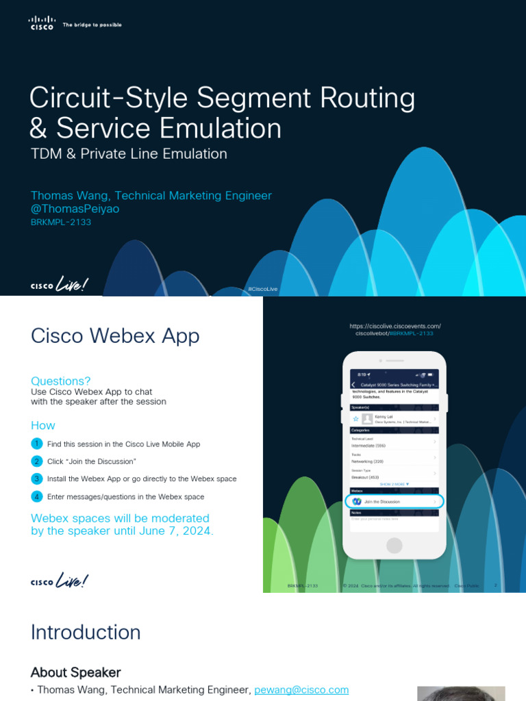 Cisco Live Circuit-Style Segment Routing & Service Emulation | PDF | Networking | Multiprotocol ...
