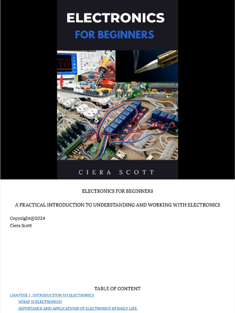 Ciera Scott - Electronics For Beginners - A Practical Introduction To ...