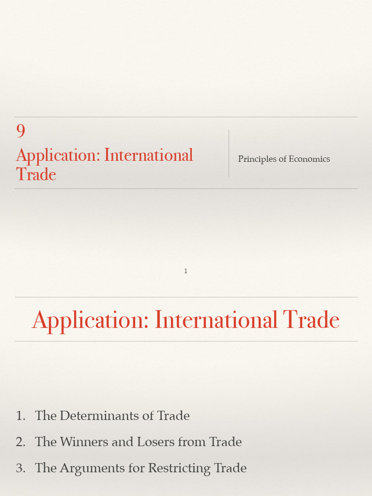 Ch9_Application_International_Trade | Download Free PDF | Economic ...
