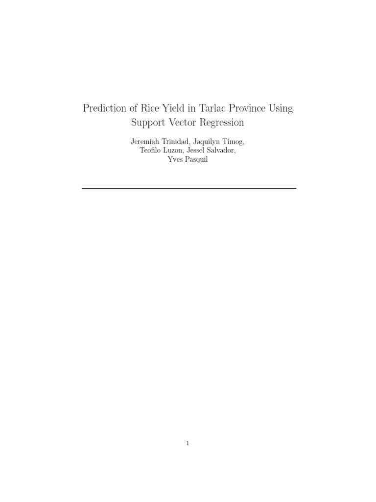 SVR (4) | Download Free PDF | Cross Validation (Statistics) | Support Vector Machine