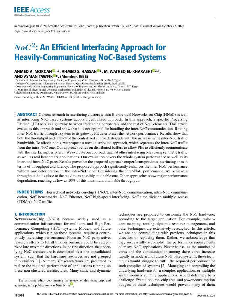 An Efficient Interfacing Approach For Heavily-Communicating NoC-Based Systems | PDF | Routing ...