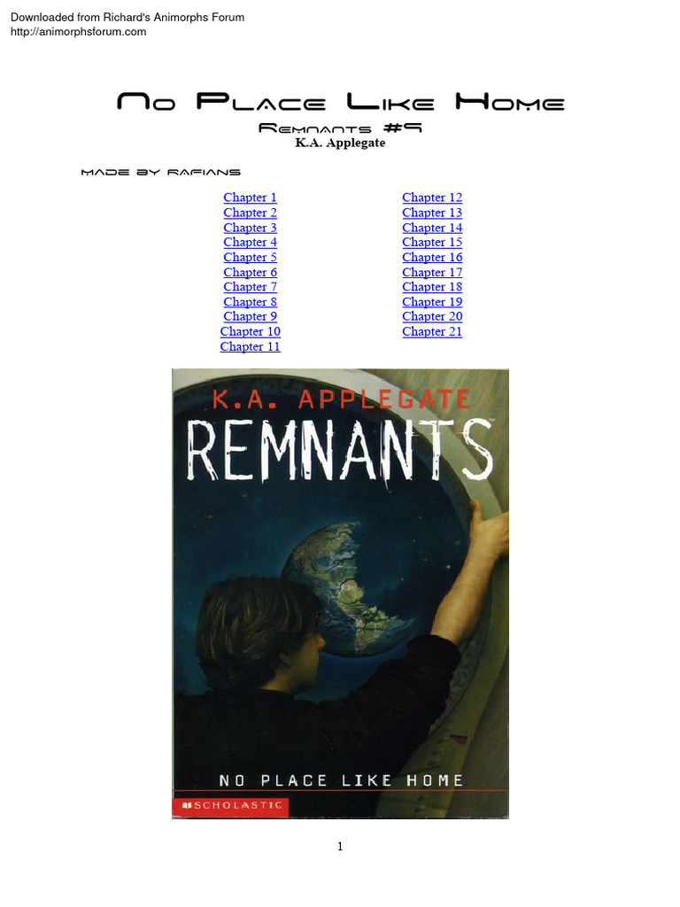 09 No Place Like Home | PDF