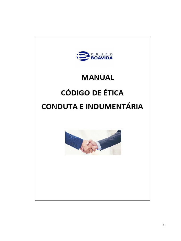 Dch M 002 Manual De Código De ética E Conduta Rev Pdf Cultura