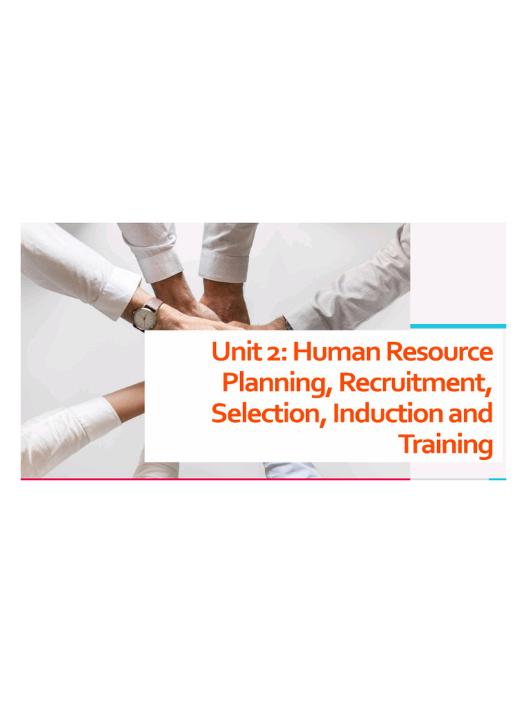 HRM Unit 2 | PDF