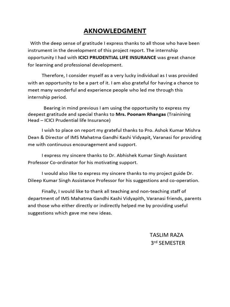 Aknowledgment With Chapter | PDF | Methodology | Business