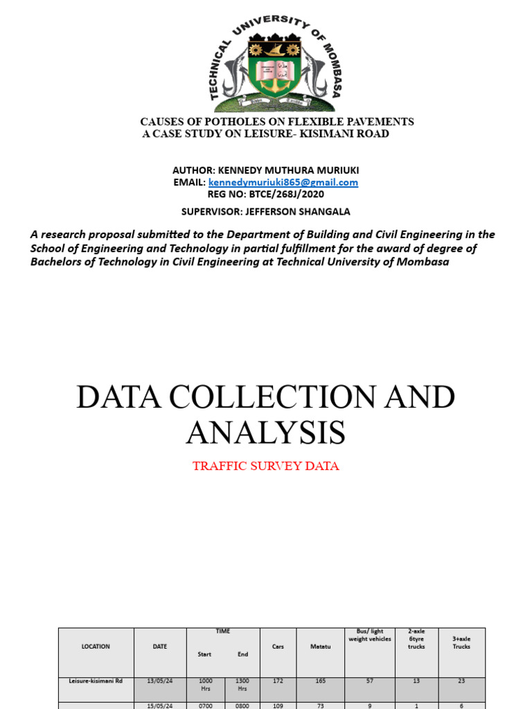 Data Collection and Analysis | PDF