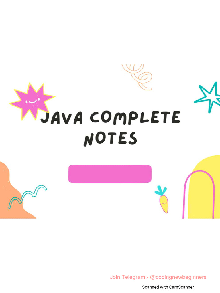 Java Complete Notes | PDF