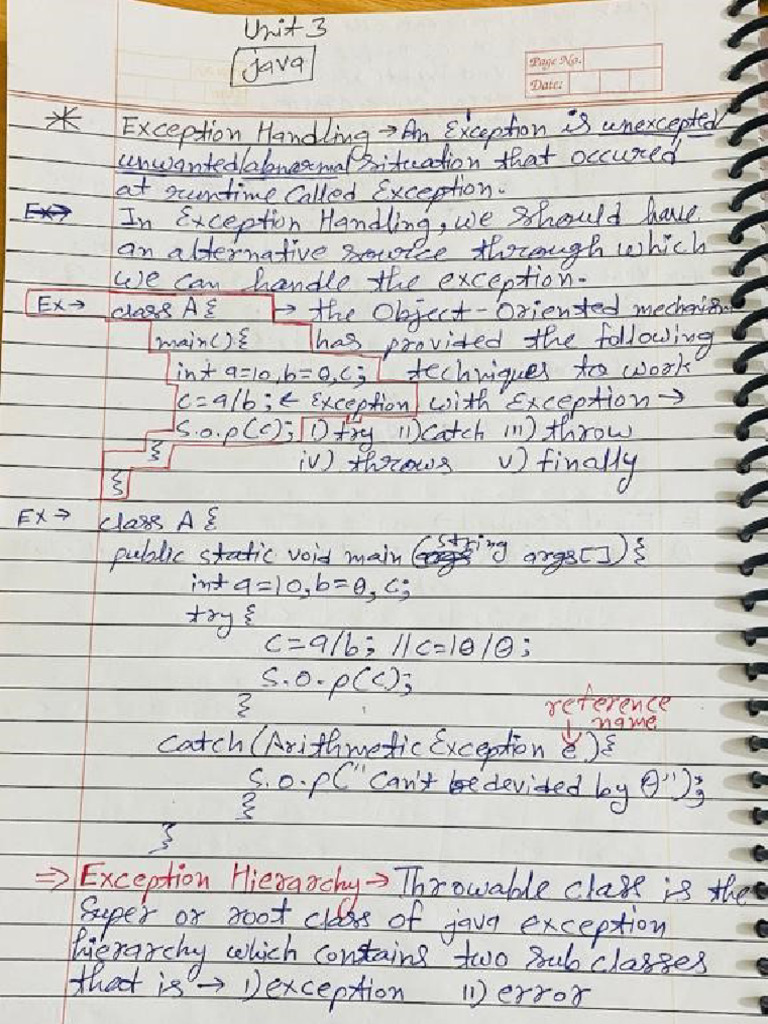 Exception Handling | PDF