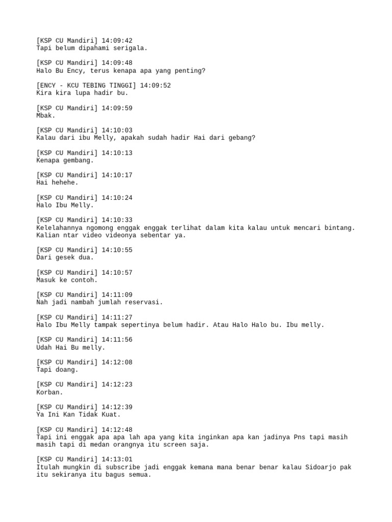 Meeting Saved Closed Caption | PDF