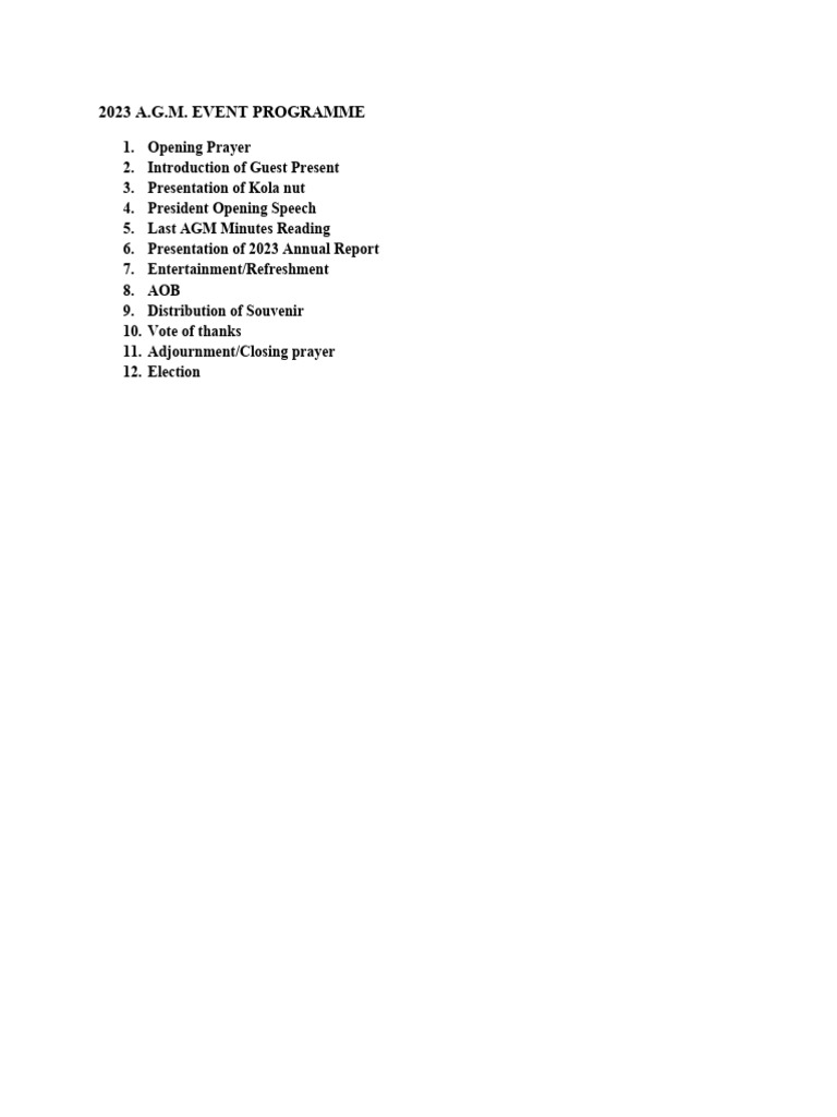 Table of Events | PDF | Travel