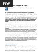 Rôle et défis de l'ORD de l'OMC | PDF | Organisation mondiale du commerce