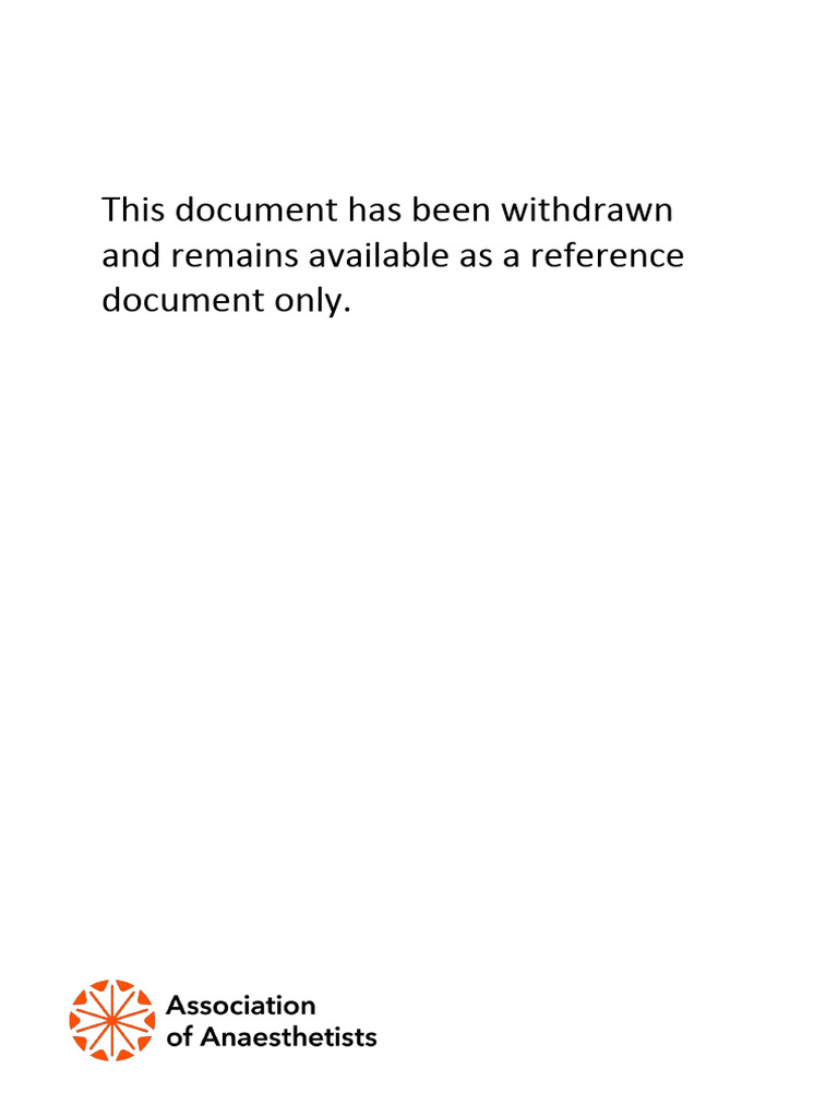 Guideline Management Severe Local Anaesthetic Toxicity v2 2010 Archived ...