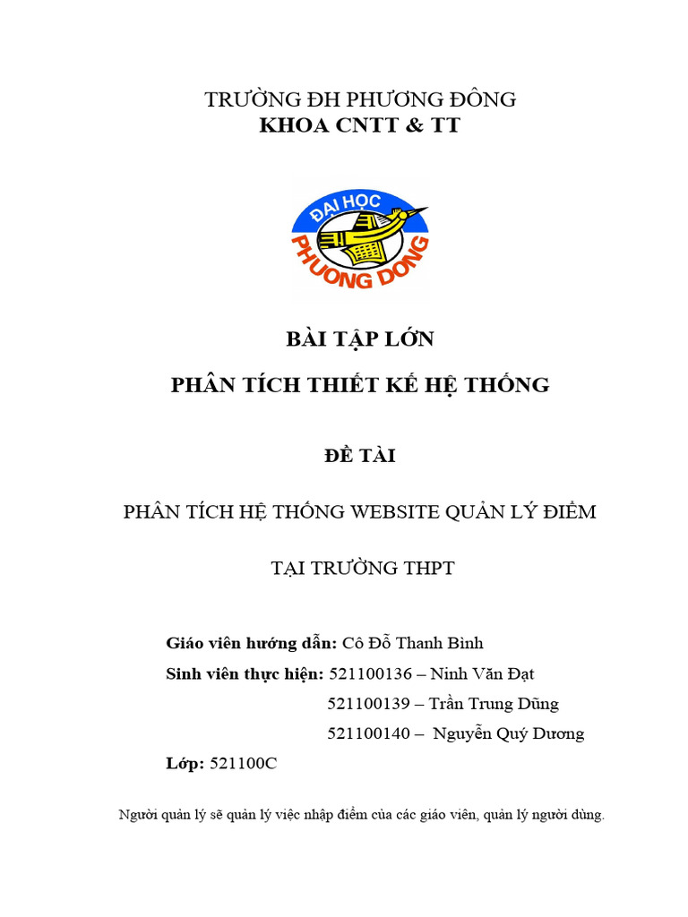 PTTKHT Điểm | PDF