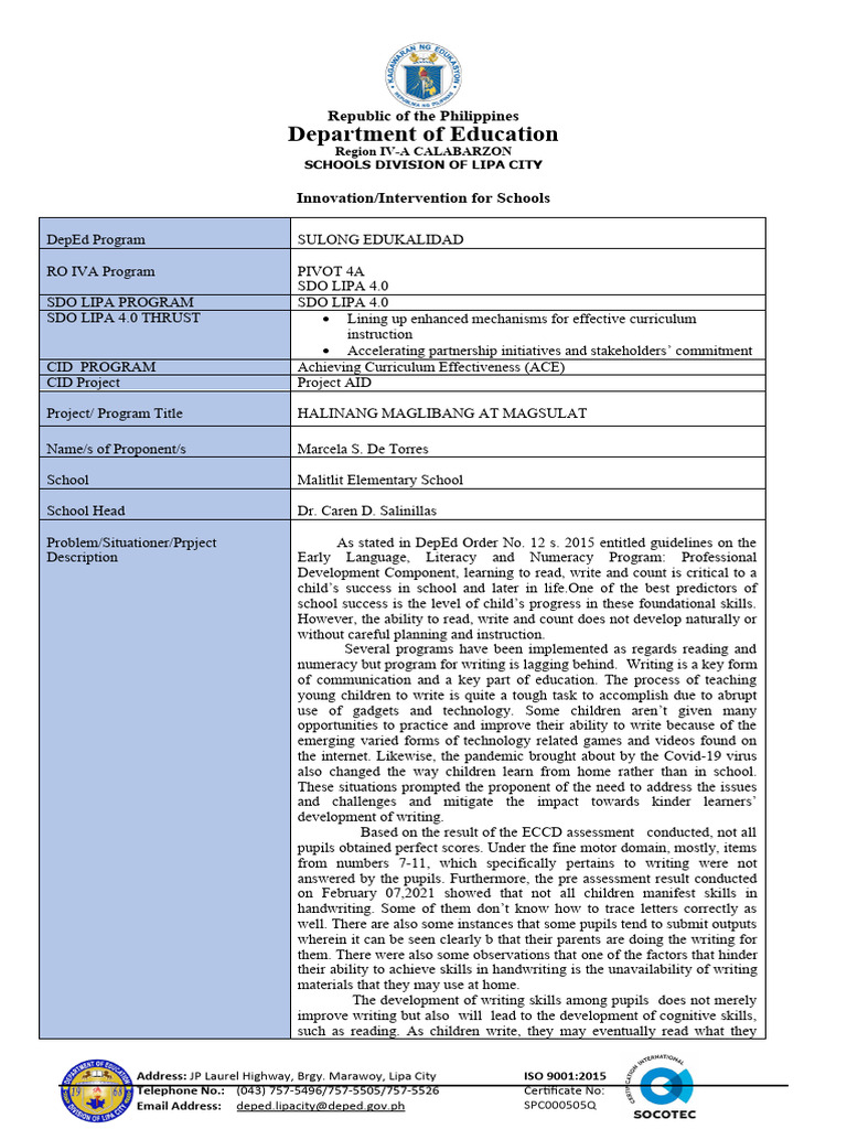 MARCELA S. DE TORRES MAGSULAT TAYO New Template | PDF | Learning ...